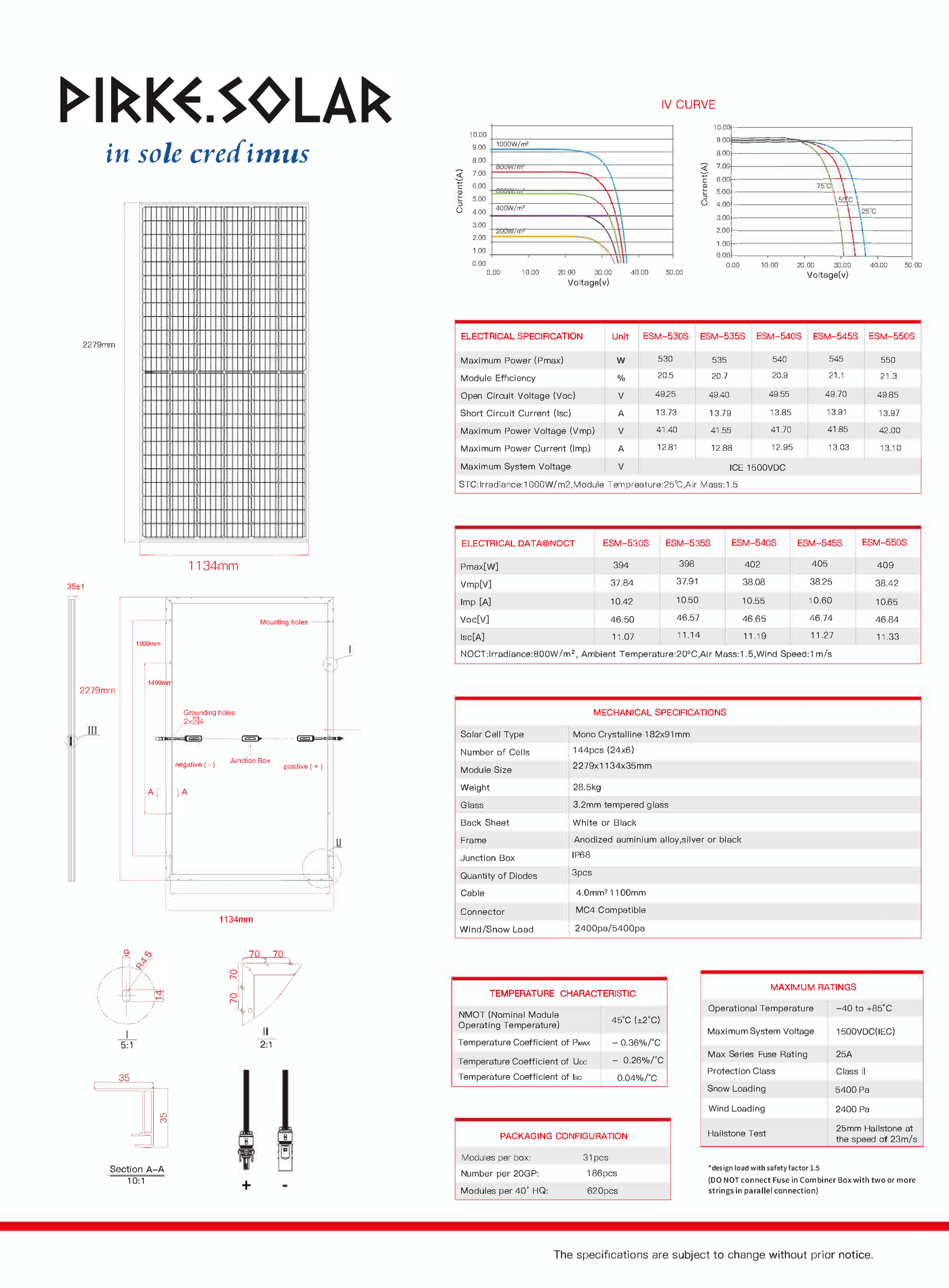 PIRKE SOLAR Solarni panel 550W | Online prodaja | Ananas