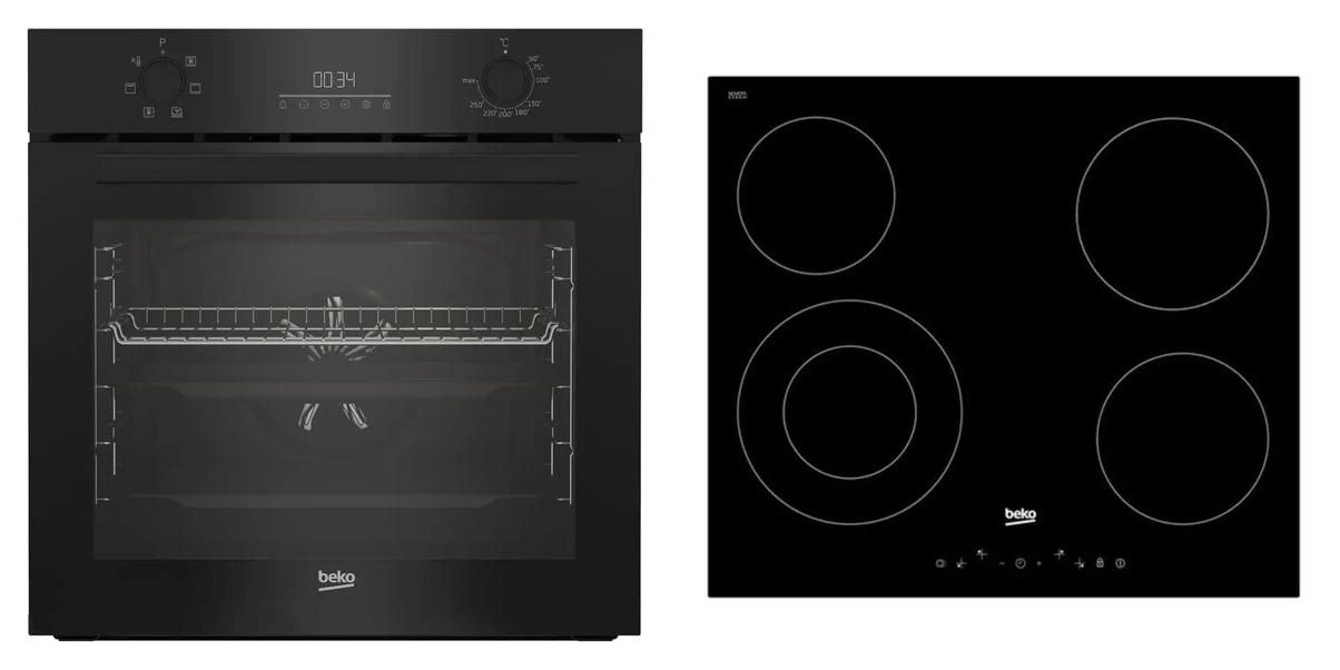 Beko Ugradni set BBSE17321B, Staklokeramička ploča i električna rerna ...